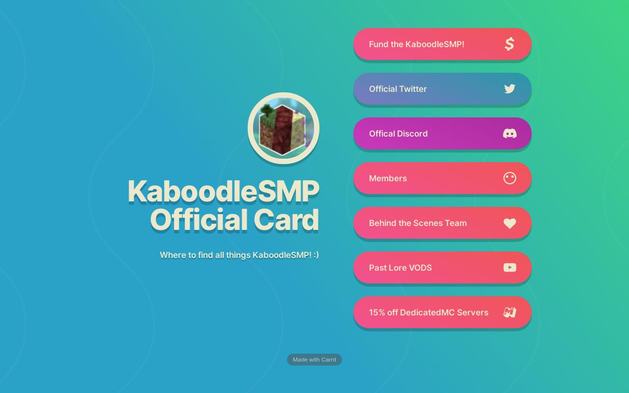 KaboodleSMP Official Card